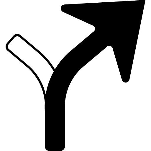 Fork slight right icon svg png free download