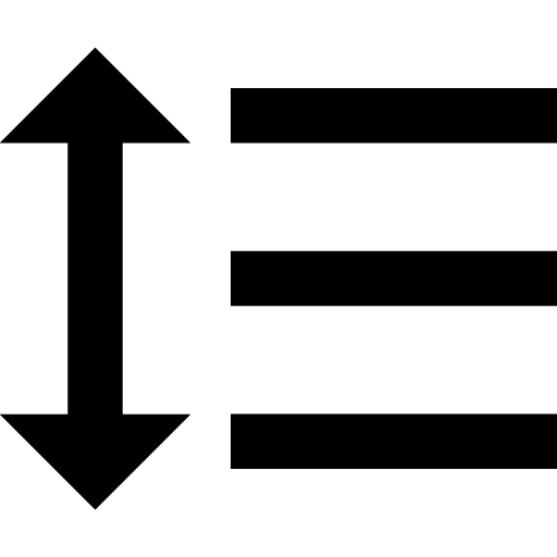 Format line spacing icon svg png free download