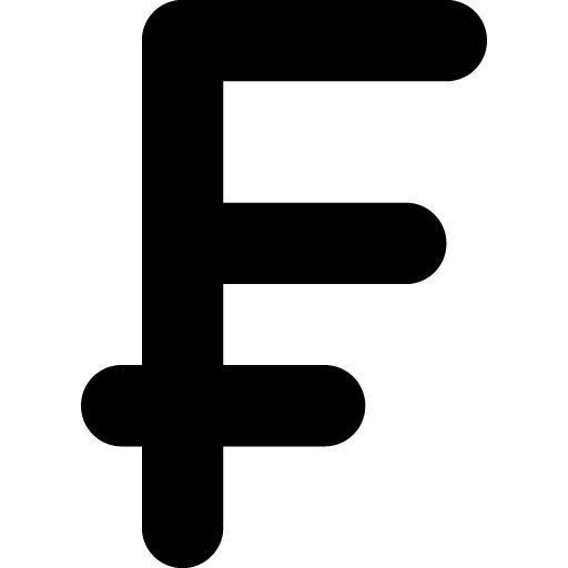 Franc sign icon svg png free download