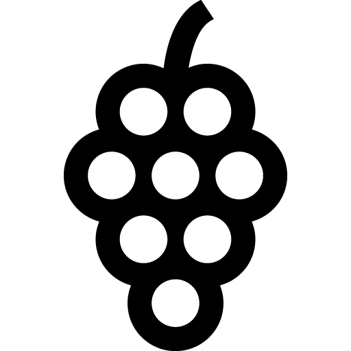 Fruit grapes outline icon svg png free download