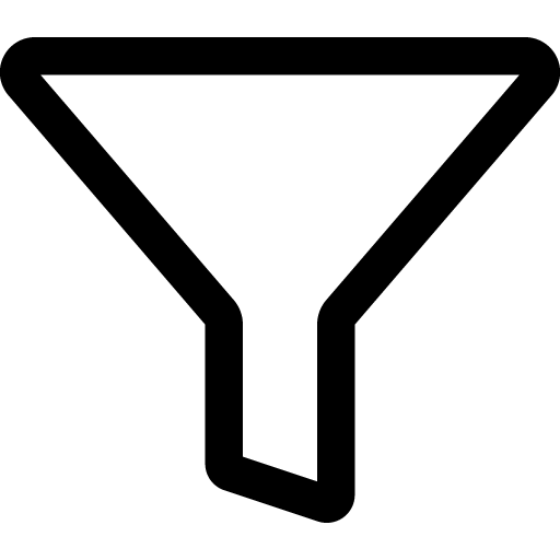 Funnel outline icon svg png free download