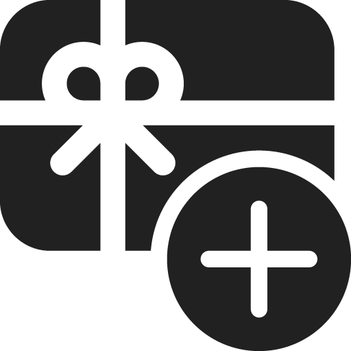 Gift card add icon svg png free download