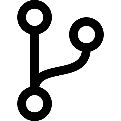 Git branch outline icon svg png free download