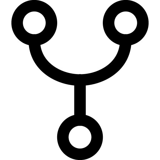 Git network outline icon svg png free download