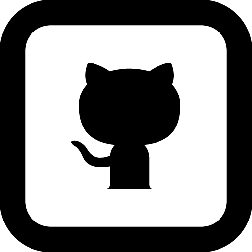 Github square icon svg png free download - 2