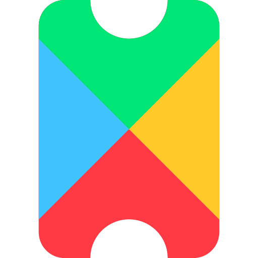Google play pass ticket icon svg png free download