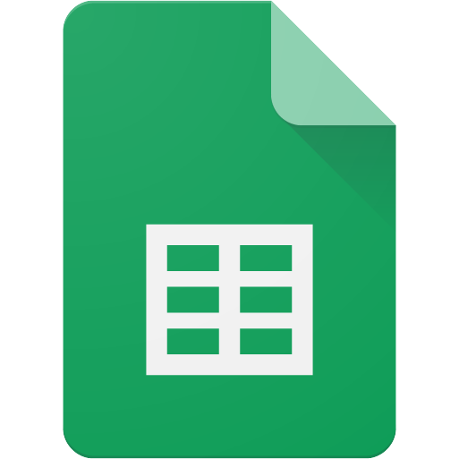 Google sheets icon svg png free download