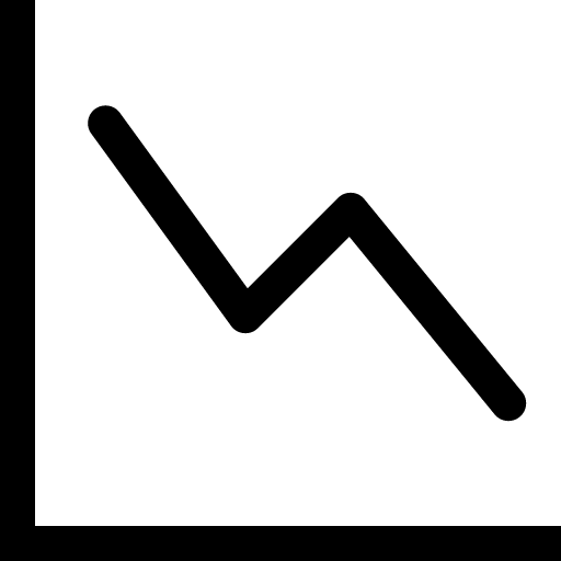 Graph down icon svg png free download - 2