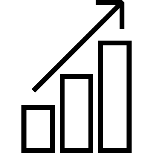 Graph increase icon svg png free download