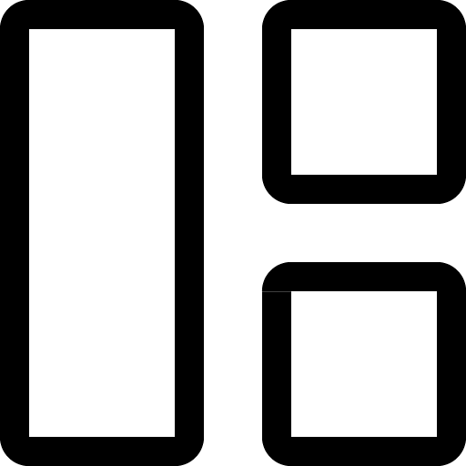 Grid 1x2 icon svg png free download