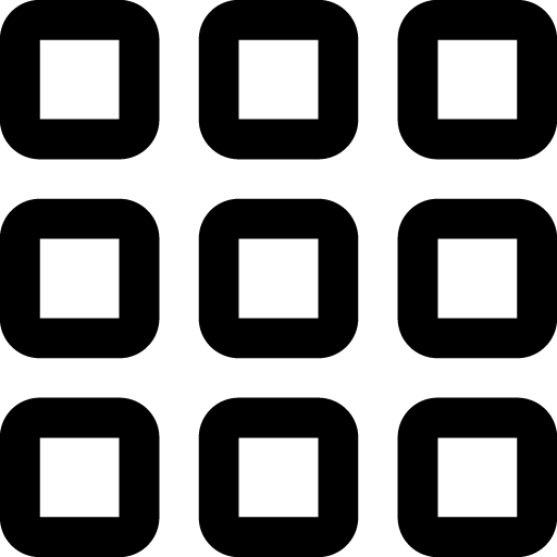 Grid 3x3 gap icon svg png free download