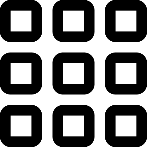 Grid 3x3 gap icon svg png free download - 3