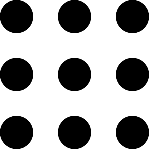 Grid dots icon svg png free download