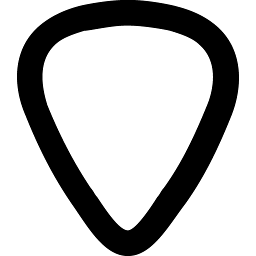 Guitar pick outline icon svg png free download