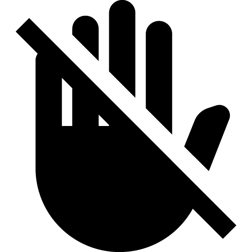 Hand back left off icon svg png free download