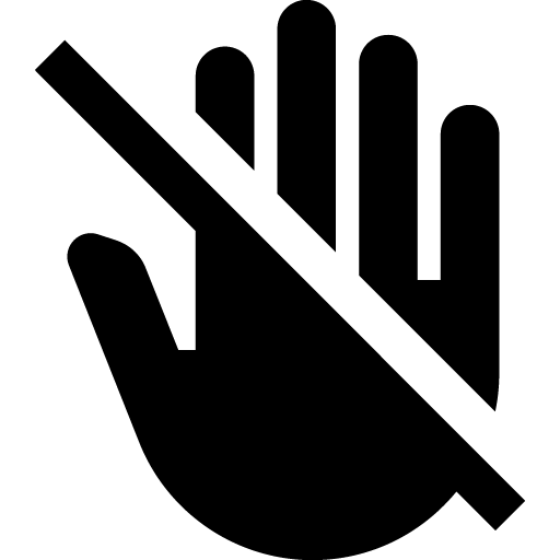 Hand back right off icon svg png free download