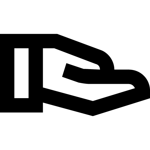 Hand extended outline icon svg png free download