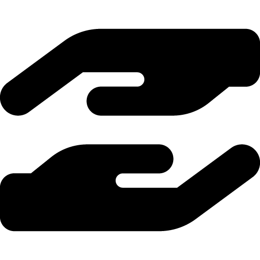 hand holding hand - Download free icon