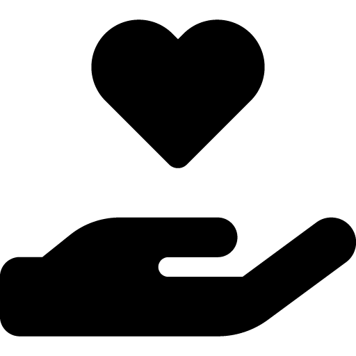 Hand holding heart icon svg png free download - 2