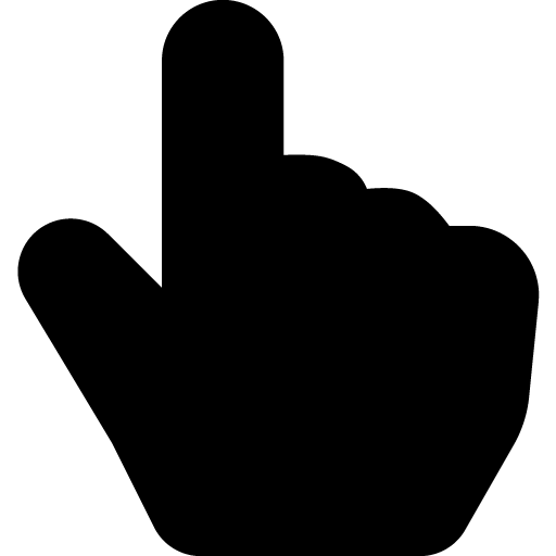 Hand index thumb fill icon svg png free download