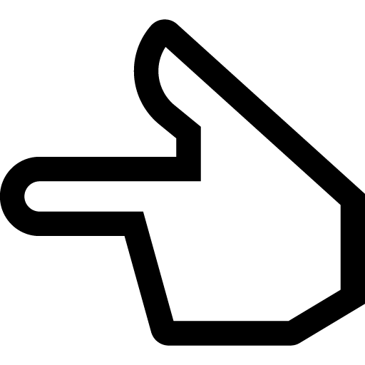 Hand point left icon svg png free download - 3