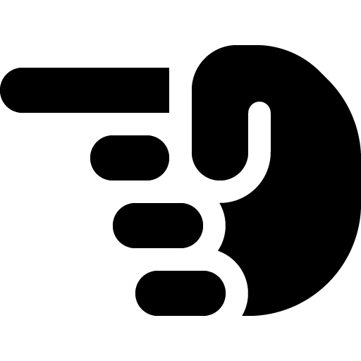 Hand point left icon svg png free download - 4