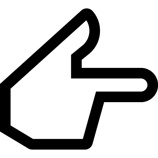 hand point right icon vector 3