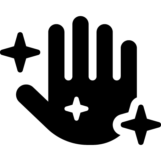 Hand sparkles icon svg png free download