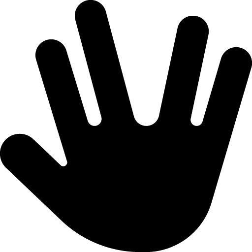 Hand spock icon svg png free download - 2