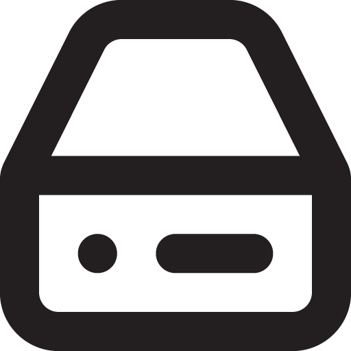 Hard drive outline icon svg png free download