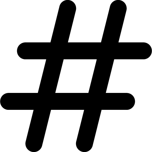 Hashtag icon svg png free download - 4