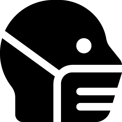 Head side mask icon svg png free download