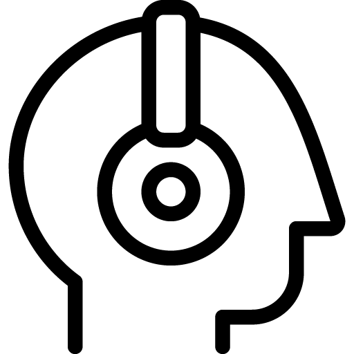 Headphones human icon svg png free download