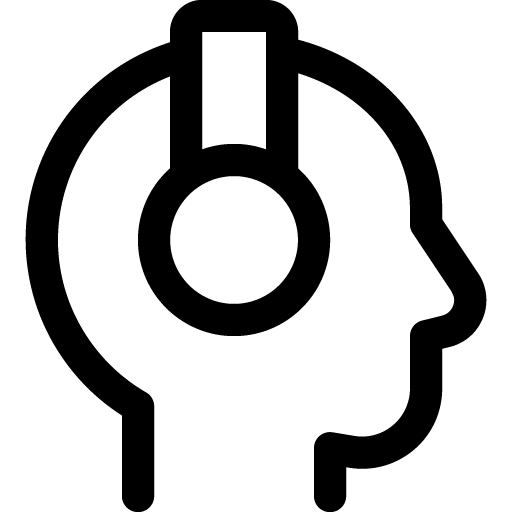 Headphones human icon svg png free download - 2