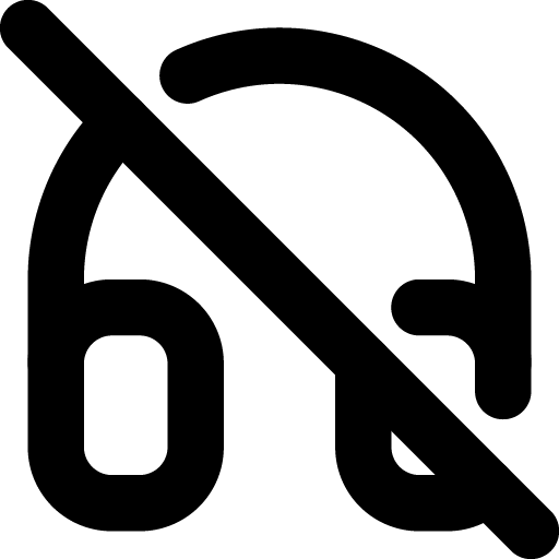 Headphones off icon svg png free download