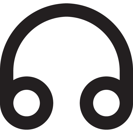 Headphones outline icon svg png free download