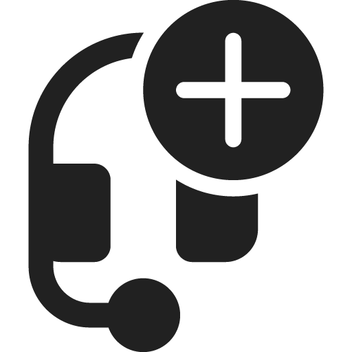 Headset add icon svg png free download