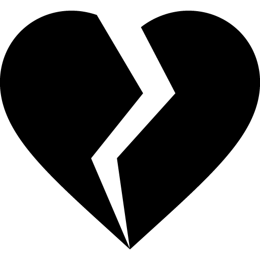 Heart broken icon svg png free download - 7