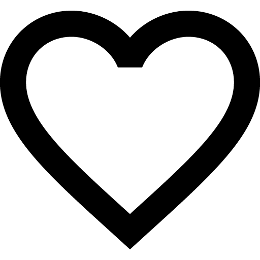 Heart outline icon svg png free download - 4