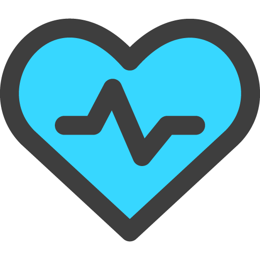 Heart rate pulse graph icon svg png free download