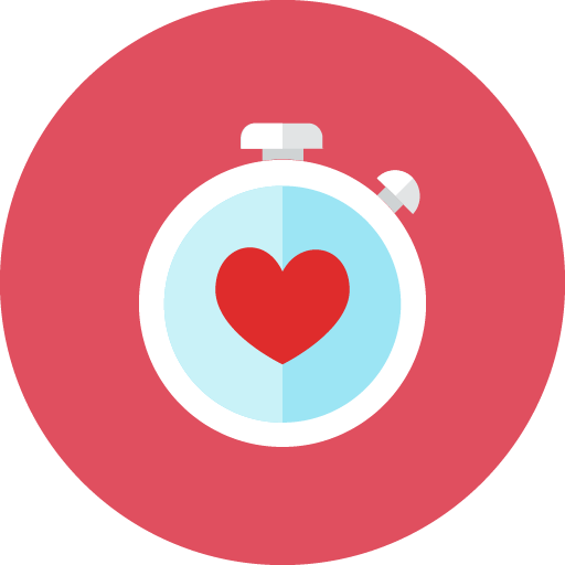 Heart watch icon svg png free download