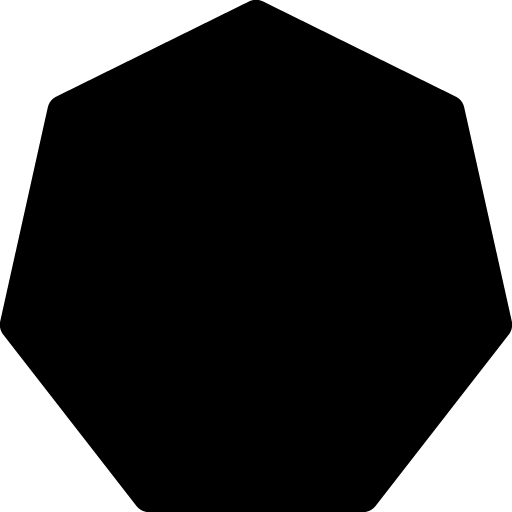 Heptagon fill icon svg png free download