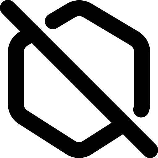 Hexagon off icon svg png free download