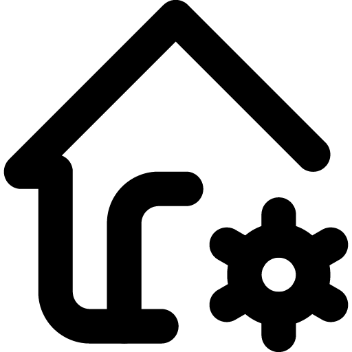 Home cog icon svg png free download