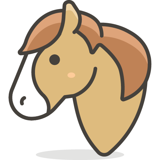 Horse face icon svg png free download