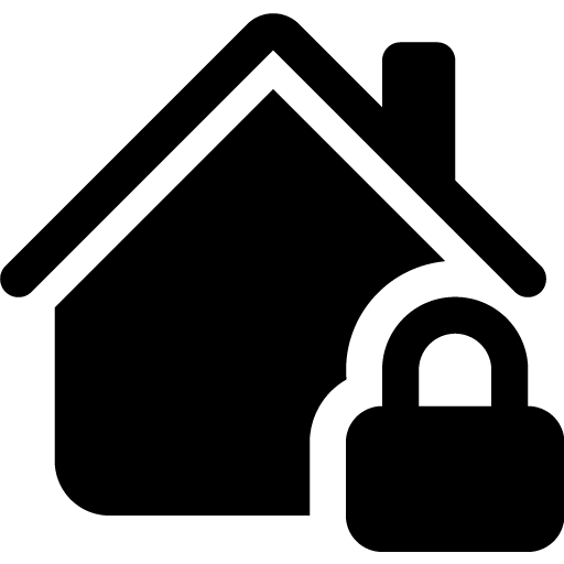House lock fill icon svg png free download