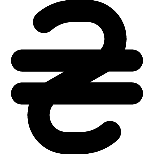 Hryvnia sign icon svg png free download