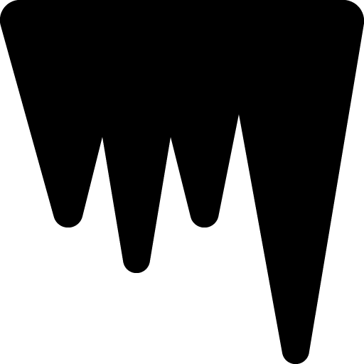 Icicles icon svg png free download - 2