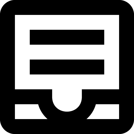 Inbox full outline icon svg png free download