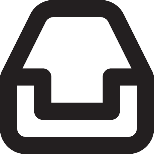 Inbox outline icon svg png free download